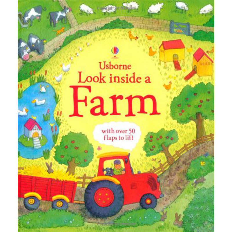 英文原版绘本 Usborne Look inside a Farm t偷偷看里面 农场
