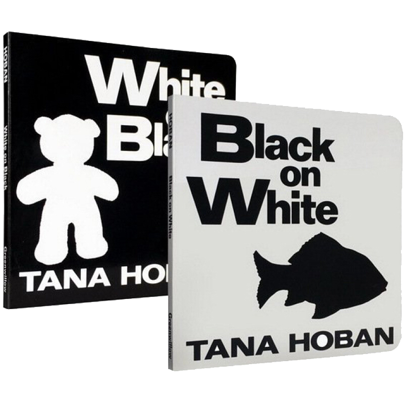 吴敏兰书单 Black on white white on black 2册黑白纸板书套装 英文原版