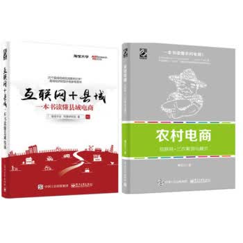 区域包邮互联网+县域 一本书读懂县域电商+互联网+三农案例与模式农村淘宝开店运营管理共2本