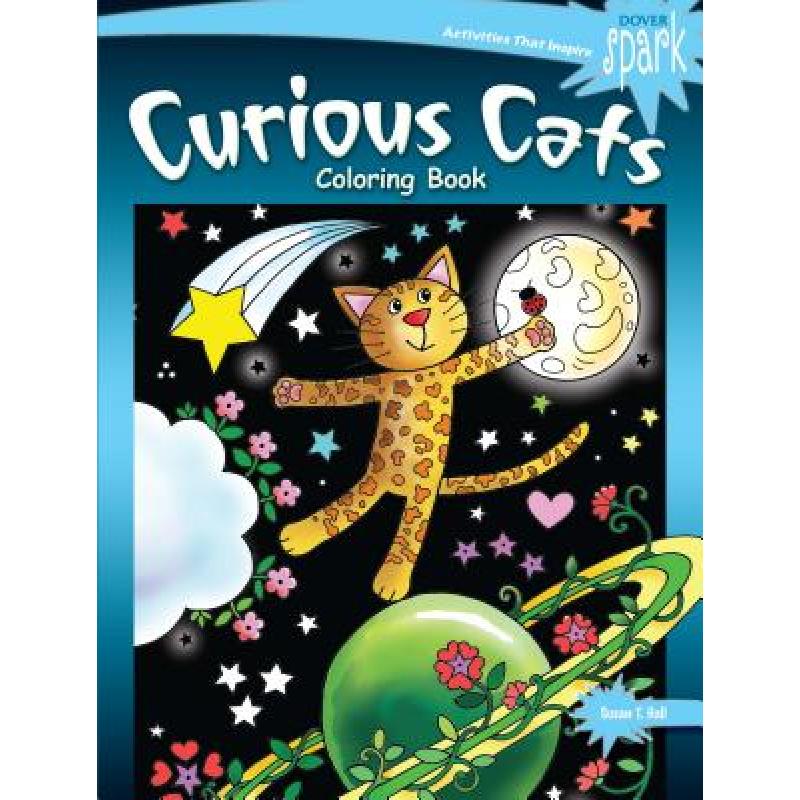 Spark Curious Cats Coloring Book