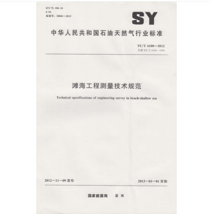 SY/T 4100-2012 滩海工程测量技术规范