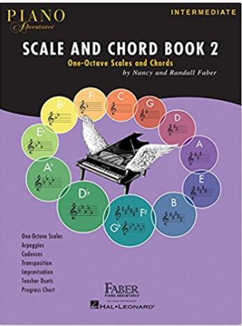 现货 菲伯尔钢琴音阶和弦教程2 Piano Adventures Scale And Chord B