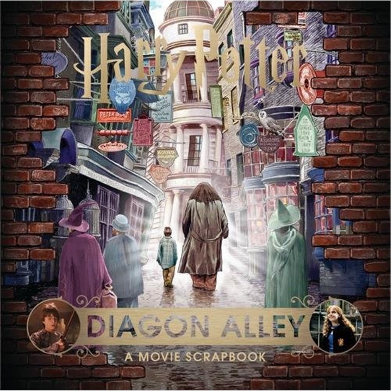哈利波特英文原版 哈利波特 Harry Potter - Diagon Alley: A Movie Scrapboo