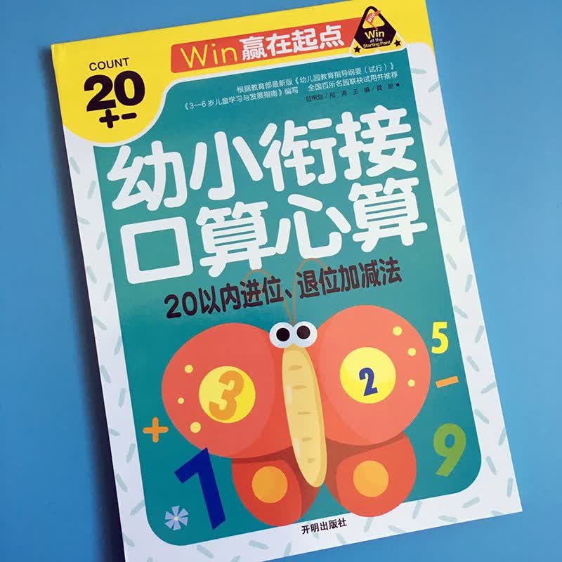 10 20以内加减法心算口算题卡天天练 借十法凑十法大班学前班进位退位数学练习册小孩子算数本3-6岁