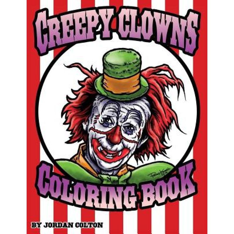 Creepy Clown Adult Coloring Book