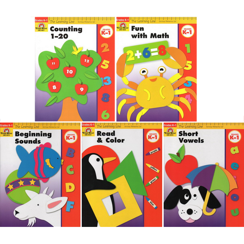 Learning Line Workbooksgrades k1-2 美国加州教辅5册 英文原版