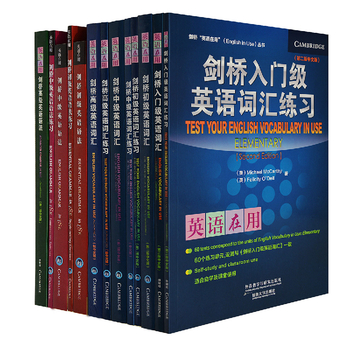 现货 中文版)英语在用 剑桥英语语法 初中级 语法练习 初级中级高级词汇练习
