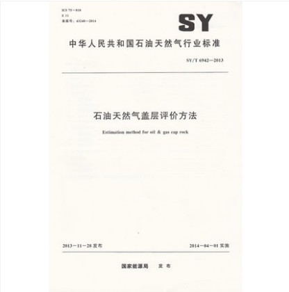 SY/T 6942-2013石油天然气盖层评价方法