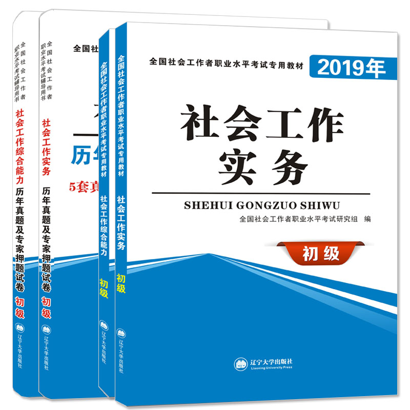 社会工作者初级考试2019辅导教材+试卷 社会工作实务+综合能力（套装共4册）
