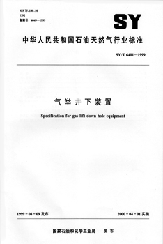 SY/T 6401-1999 气举井下装置