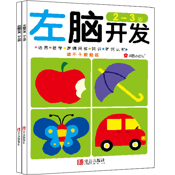 左脑开发右脑开发2-3岁(共2册）（邦臣小红花出品）