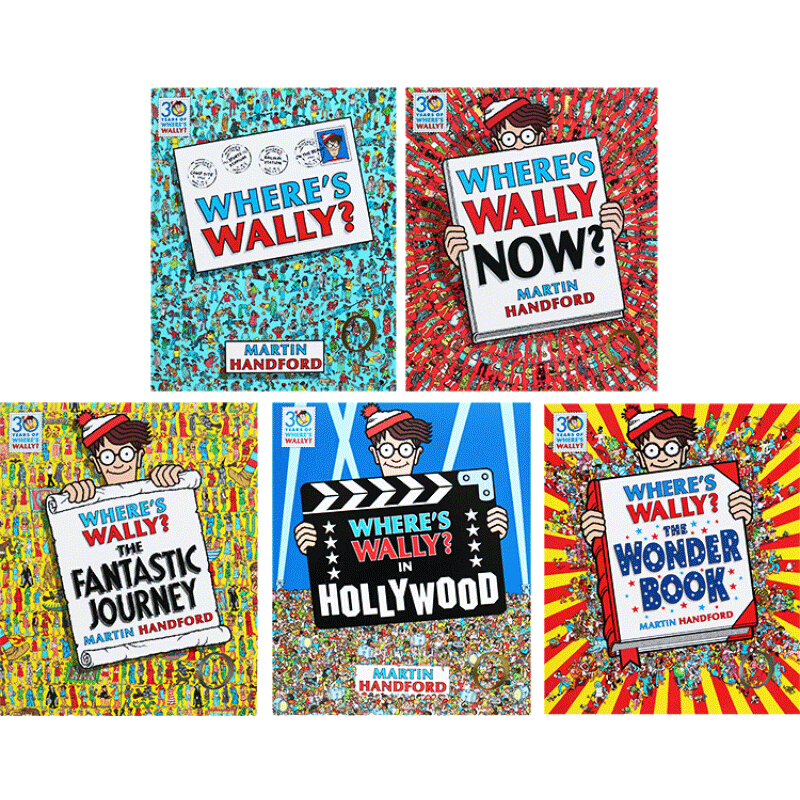 Where's Wally? The Wonder File Collection 5册 视觉大发现 威利在哪里 英文原版