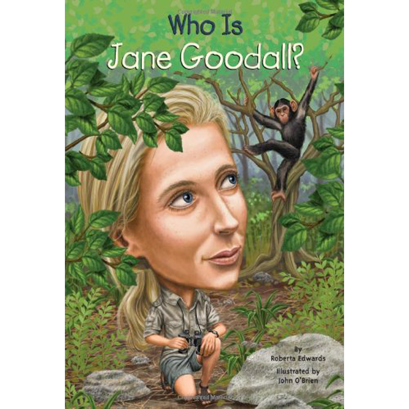英文原版 名人传记系列 珍妮?古道尔是谁? Who Is Jane Goodall