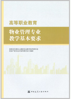 高等职业教育物业管理专业教学基本要求