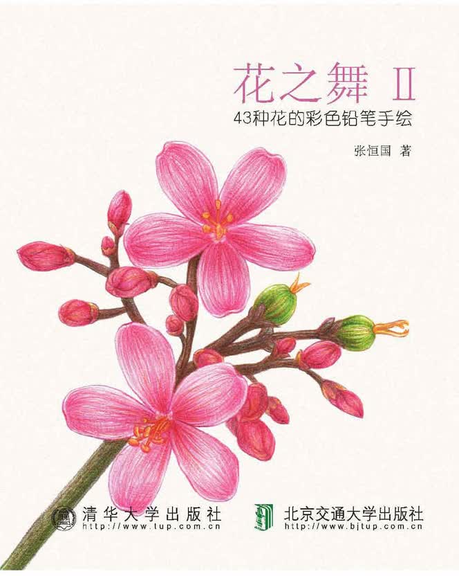 花之舞2：43种花的彩色铅笔手绘