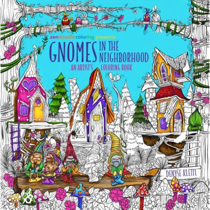 Zendoodle Coloring Presents Gnomes in the Ne...