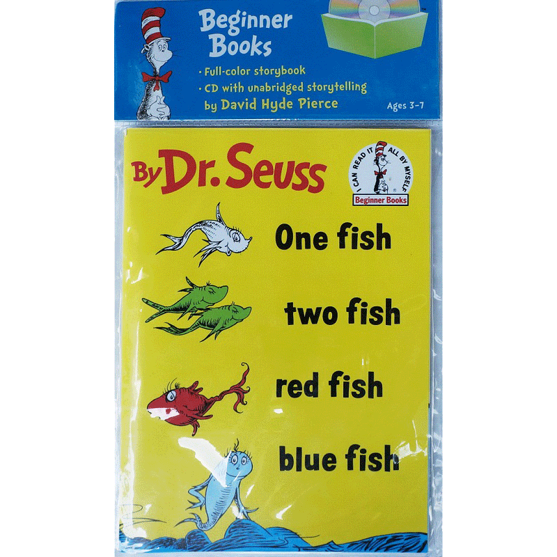 One Fish Two Fish Red Fish Blue Fish附CD 廖彩杏书单 英文原版