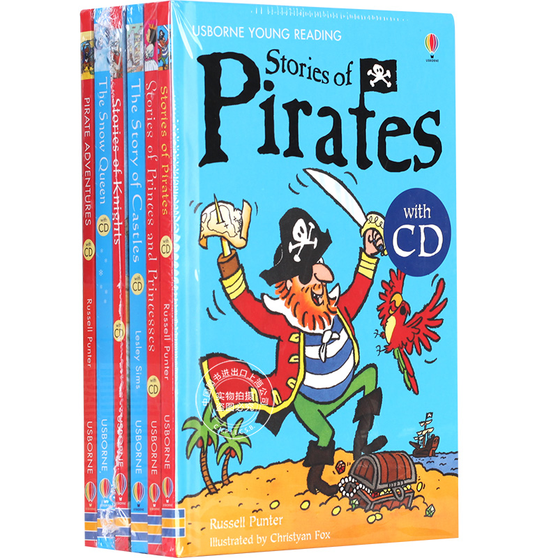 现货 英文原版 Usborne 少儿阅读6本套装 海盗故事等 赠朗读CD