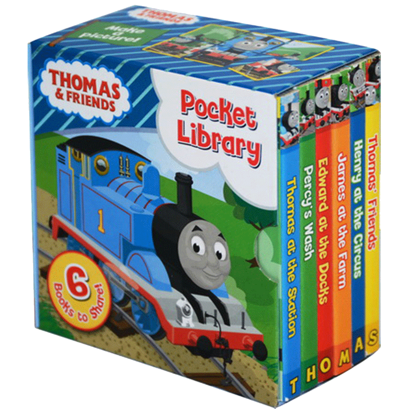 Thomas and Friends 托马斯与朋友小小图书馆 6册手掌纸板书 英文原版绘本