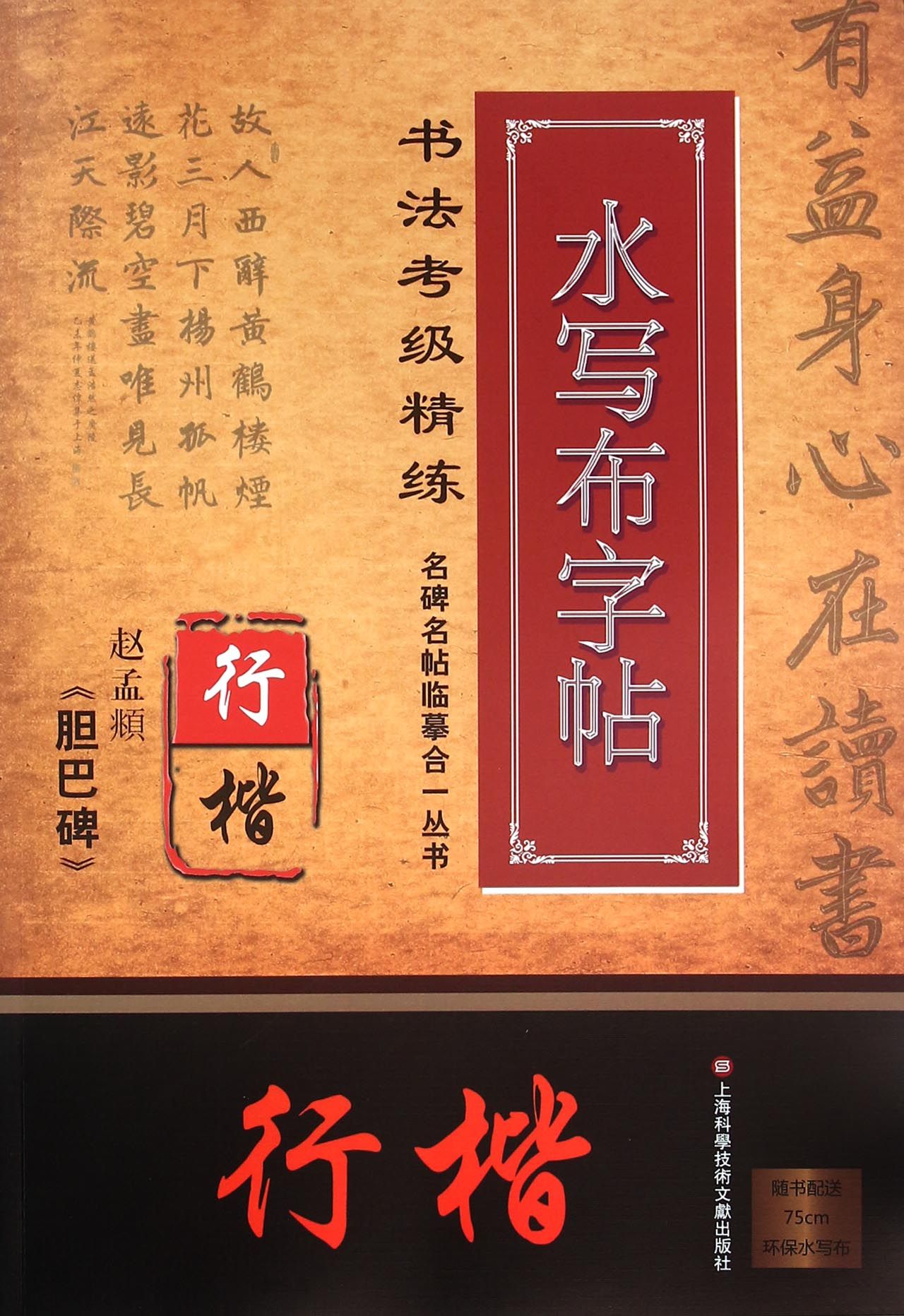 书法考级精练水写布字帖：赵孟頫《胆巴碑》／名碑名帖临摹合一丛书
