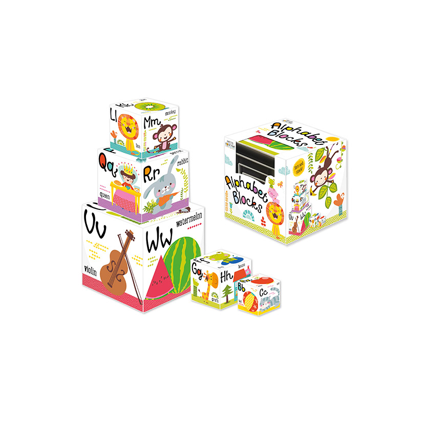 字母表堆积块Petite Boutique Alphabet Stacking Blocks 进口原版英文儿童绘本