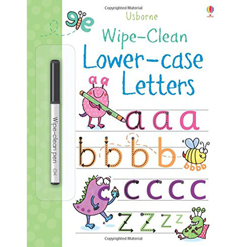 Wipe-Clean Lower-Case Letters