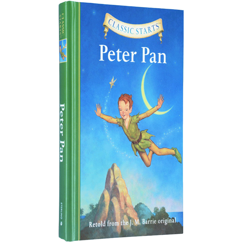 Classic Starts系列 Peter Pan 彼得潘小飞侠 专门为孩子编的名著读本 英文原版儿童小说 精装版