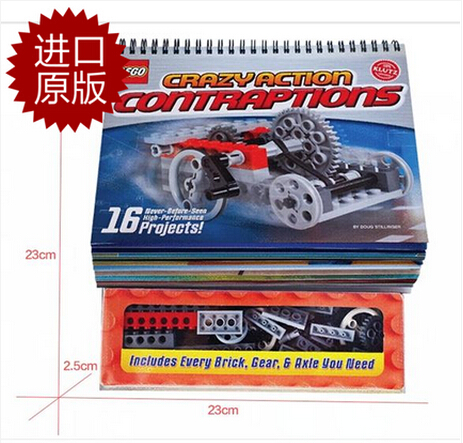 现货英文原版 Lego Crazy Action 乐高积木科技机械砖块书 儿童玩具书