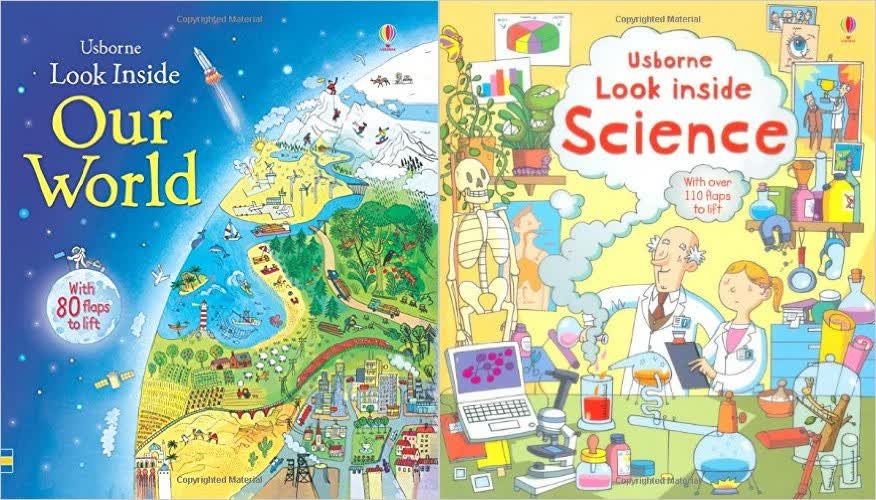 现货 Usborne 儿童百科套装 Look inside our world and s