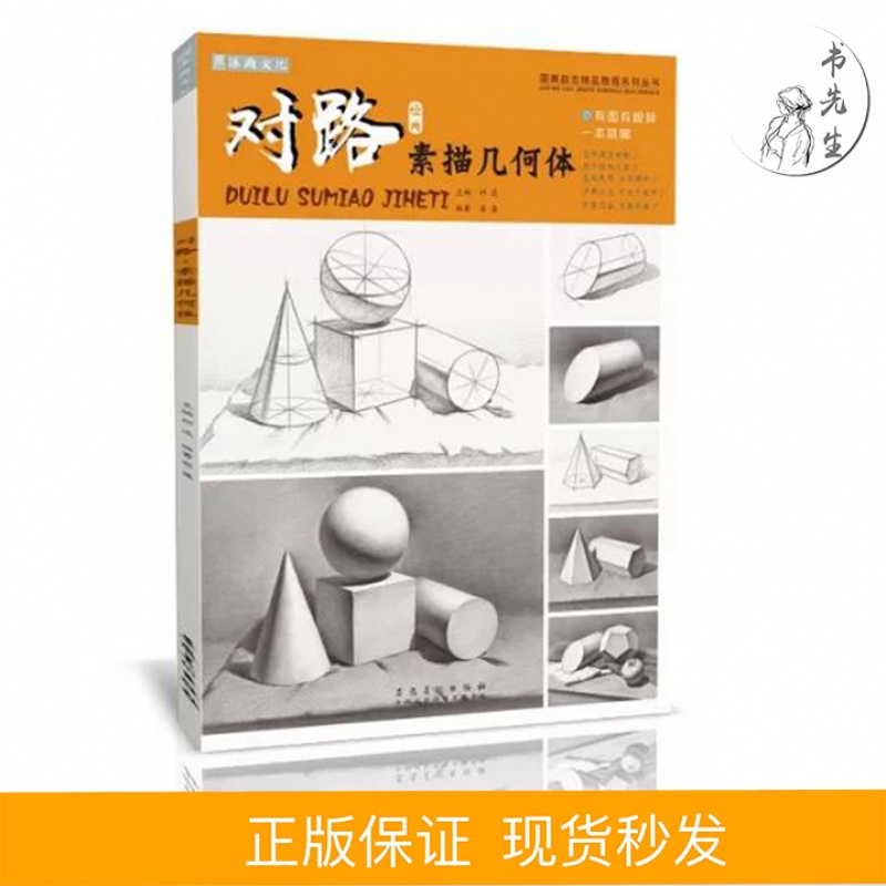 对路素描几何体2019沐尚文化祁达蔡兼著八开几何形体临本素描初学者入门从几何体到静物临摹零基础自学