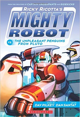 威猛机器人9 进口英文进口原版Mighty Robot 神探狗狗 内裤超人同作者凯迪克大奖作家 学乐桥梁章节书 漫画幽默故事书 【6-12岁】