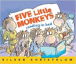 Five Little Monkeys Reading in Bed