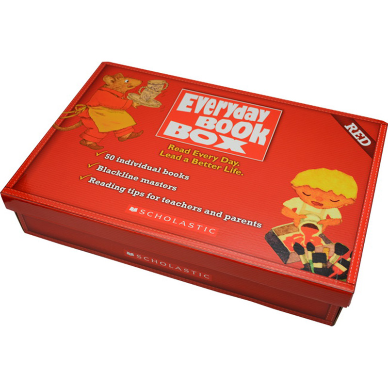 第一级别 Red红盒 5-6岁 Everyday Book Box 天天阅读系列英文原版 50册盒装分级阅读 附教学练习CD 学乐出品 Scholastic