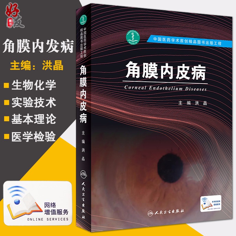 现货 角膜内皮病 洪晶 主编 角膜内皮病 人民卫生出版社 眼科学参考书