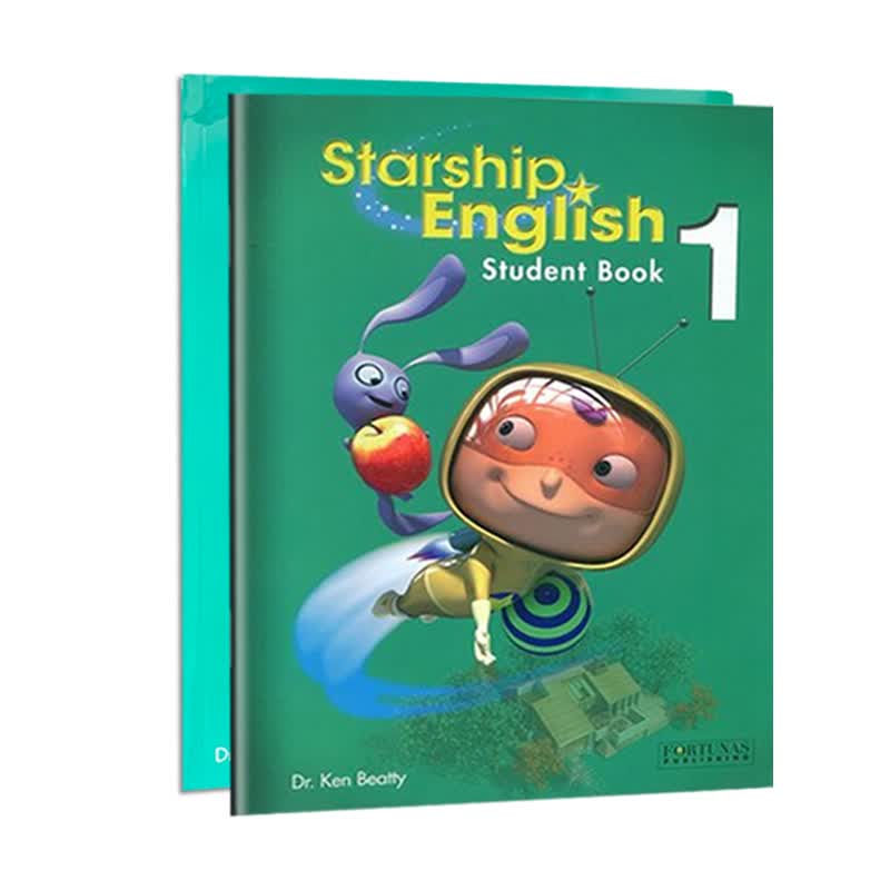 星空英语+外星兔子访地球国际英语家庭教育系列图书 1级 1书+1练习册+CD