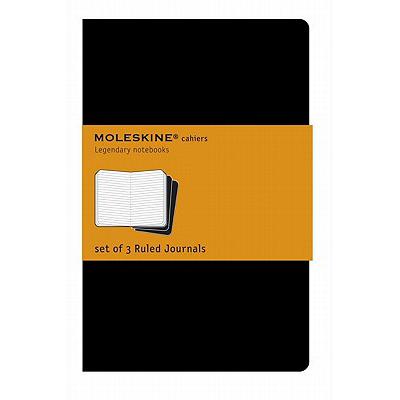 Moleskine Ruled Cahier Xl - Black Cover (3 S...