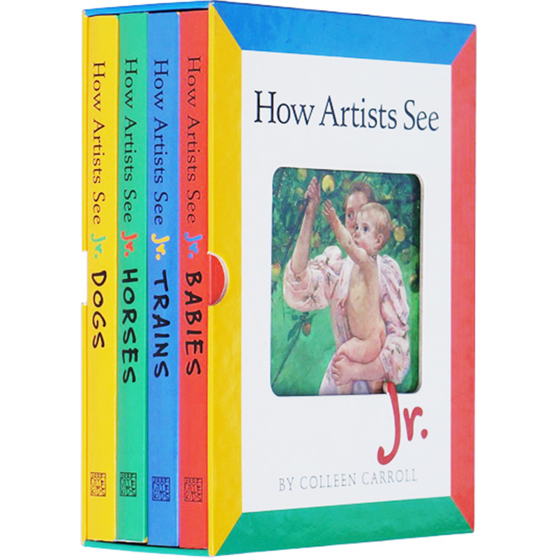英文原版How Artists See Jr. Boxed Set4册纸板书儿童艺术启蒙