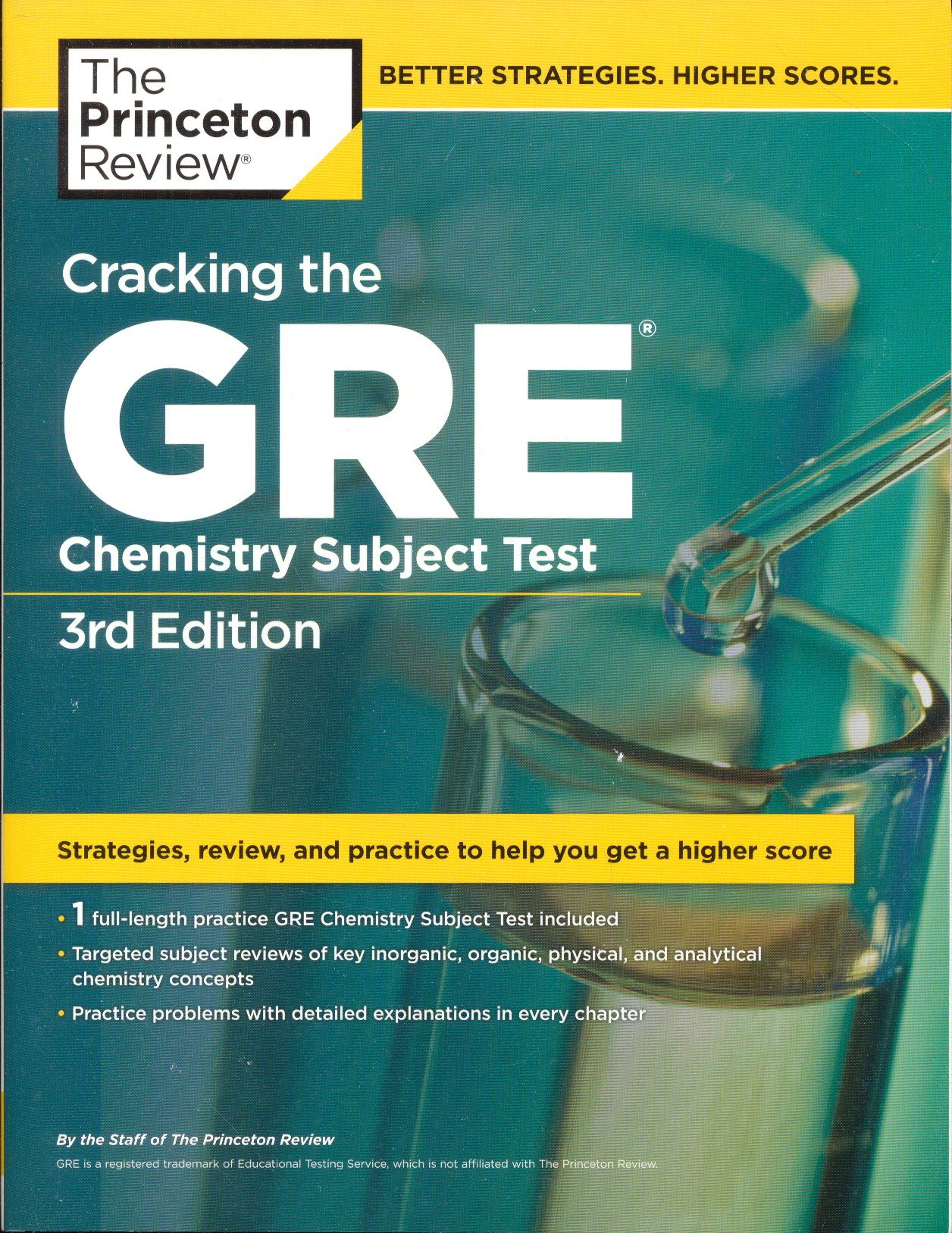 Cracking the GRE Chemistry Test， 3rd Edition (Graduate School Test Preparation) 英文原版