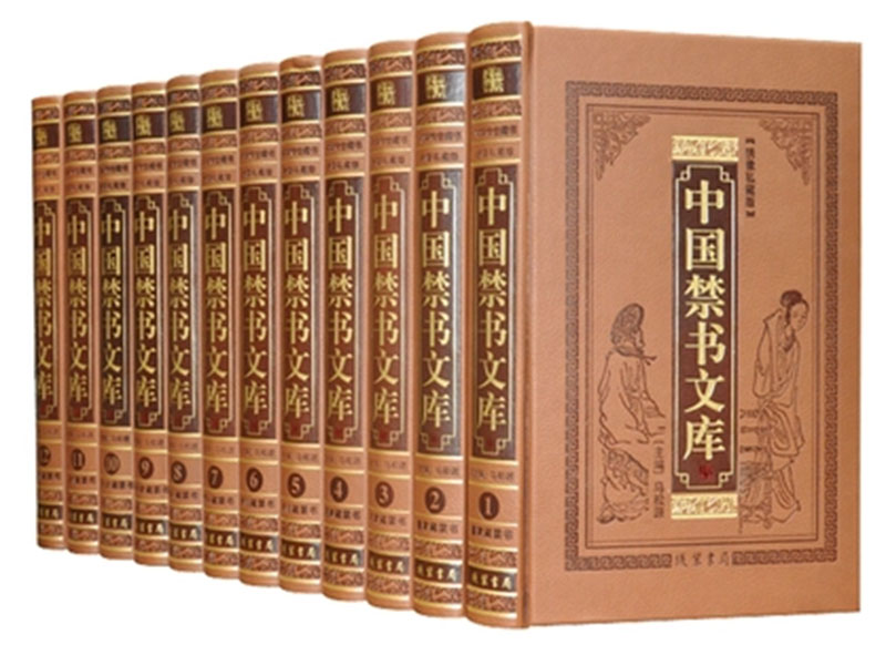 （博鉴正品）中国禁书文库【皮面全12卷4680元】 全新 闪电发货