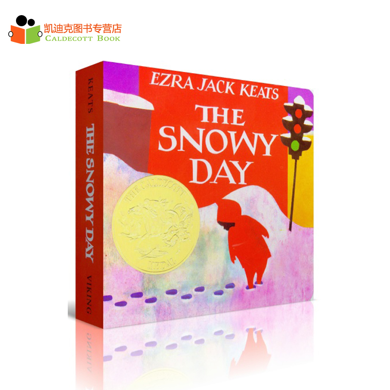 百本必读 凯迪克大奖 The Snowy Day 下雪天英文原版绘本纸板