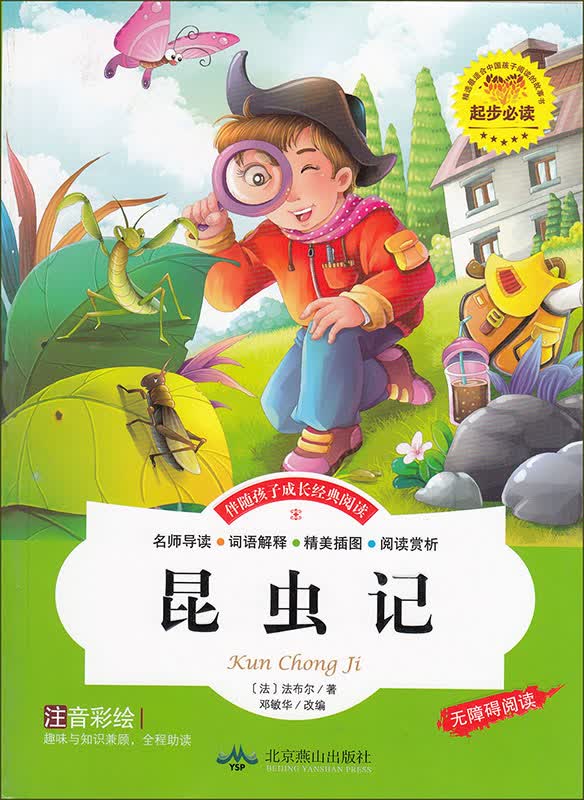 昆虫记 注音彩绘 无障碍阅读 伴随孩子成长经典阅读 新版修订
