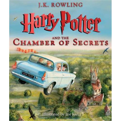 哈利波特英文原版 英文原版 Harry Potter 美版哈利波特与密室 全彩绘版本插图大开精装 收藏纪念儿童读物