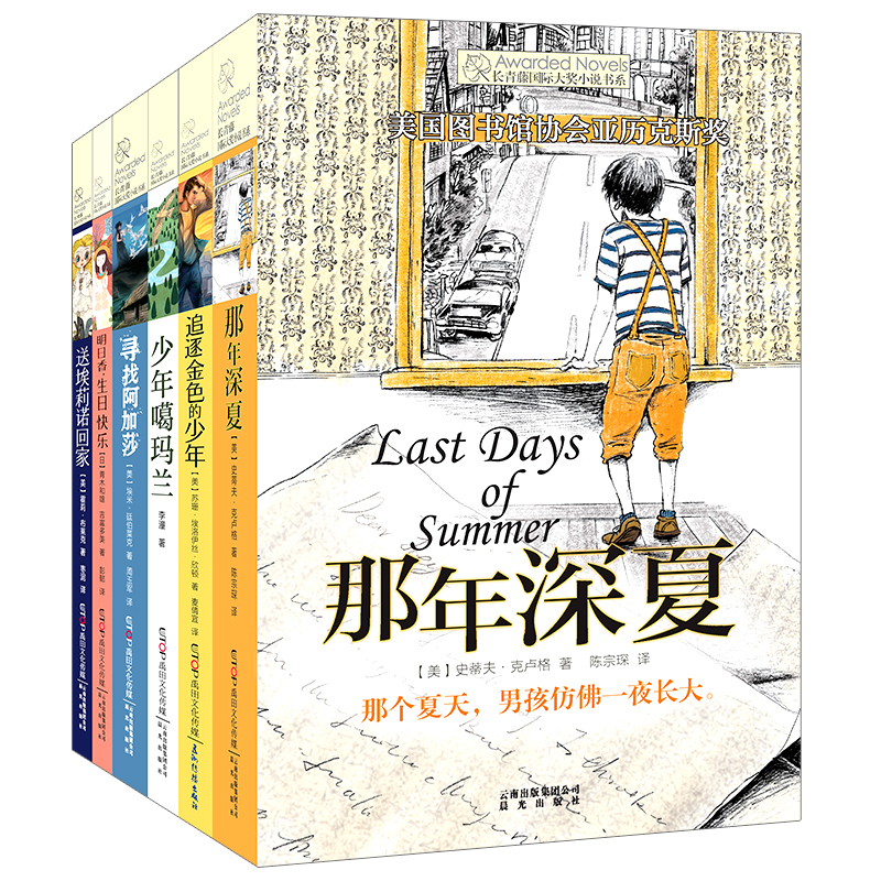 长青藤国际大奖小说第五辑：那年深夏、追逐金色的少年、寻找阿加莎等中小学生课外阅读必读书目（套装共6册）