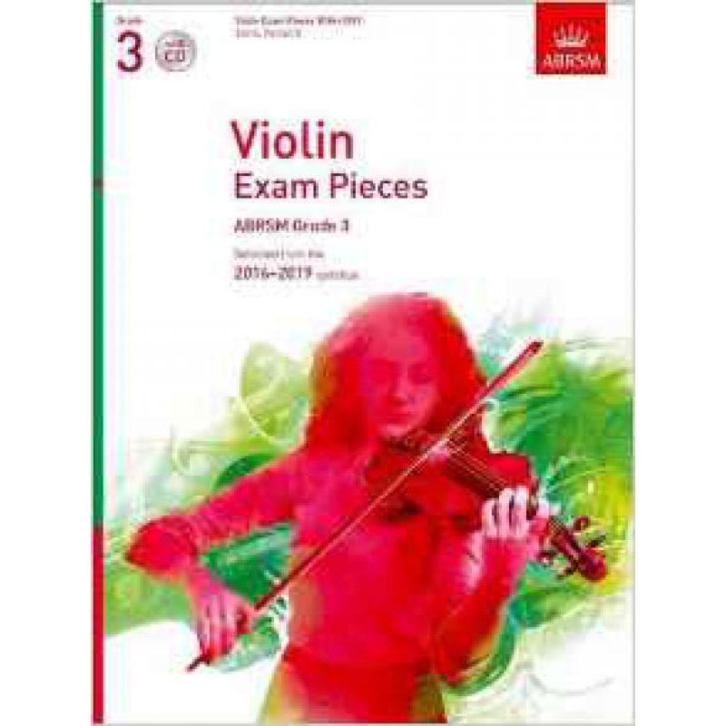 Violin Exam Pieces 2016-2019, ABRSM Grade 3,...