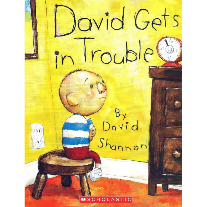 David Gets in Trouble 大卫惹麻烦 大卫不可以系列 英文原版绘本 吴敏兰书单推荐 绘本图画书 儿童幼儿认知生活习惯启蒙英文版 亲子 大卫香农
