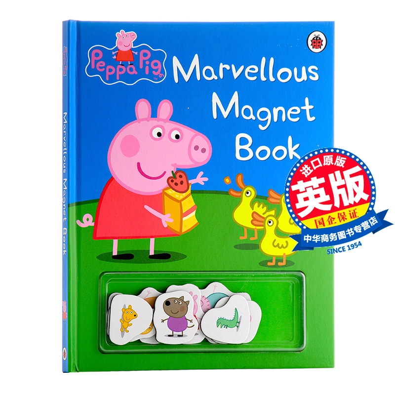 英文原版 粉红猪小妹 不可思议磁铁书 啥是佩奇Peppa Pig Ladybird小猪佩琪玩具书