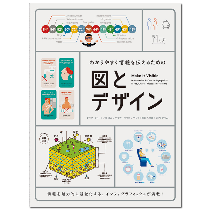 简易传达的信息图表设计 平面设计日文原版日版日本图书籍善本图书