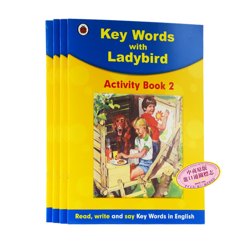 关键词 Key words 练习册4册套装 英文原版 配套练习 ladybird快乐瓢虫