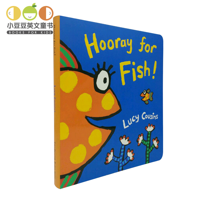 英文原版 Hooray for Fish!《小鼠波波》作者Lucy Cousins 绘本