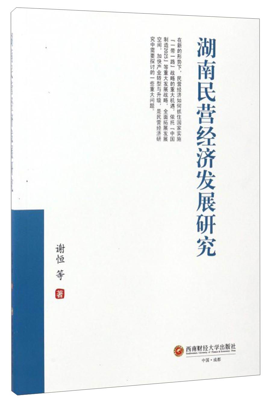 湖南民营经济发展研究